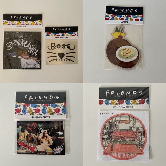 FRIENDS | Wall Decor | Nwt Friends Tv Show Bundle Of Magnets Decals ...